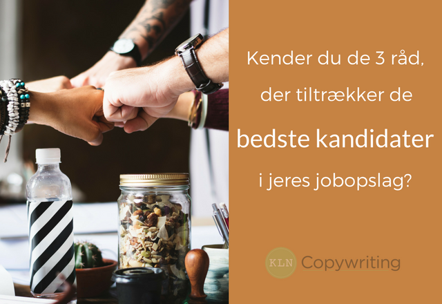 Kender du de 3 råd, der tiltrækker de bedste kandidater i jobopslaget?